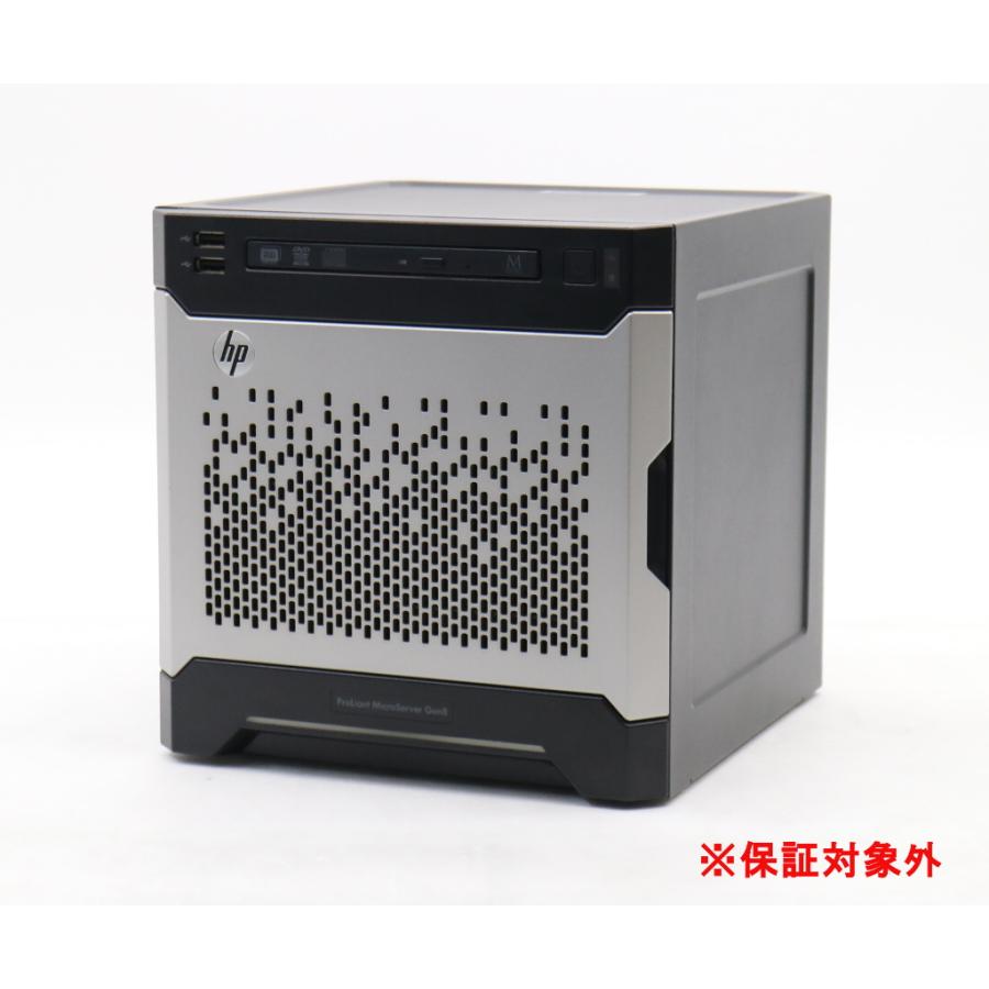 【JUNK】hp ProLiant MicroServer Gen8 Xeon E3-1220L v2 2.3GHz 8GB 1TBx2台(SATA3.5インチ/RAID1) DVD+-RW ...