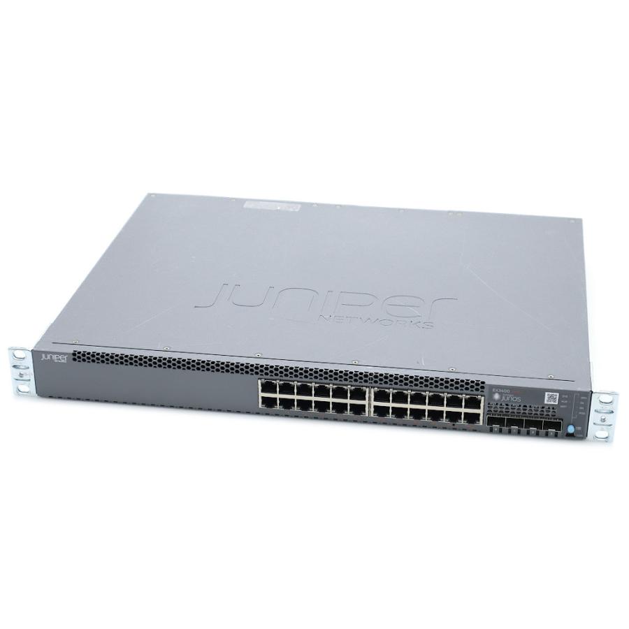 Juniper EX3400-24P 24ポート1000BASE-T PoE+対応 4ポート10GbE SFP+スロット 2ポート40GbE ...