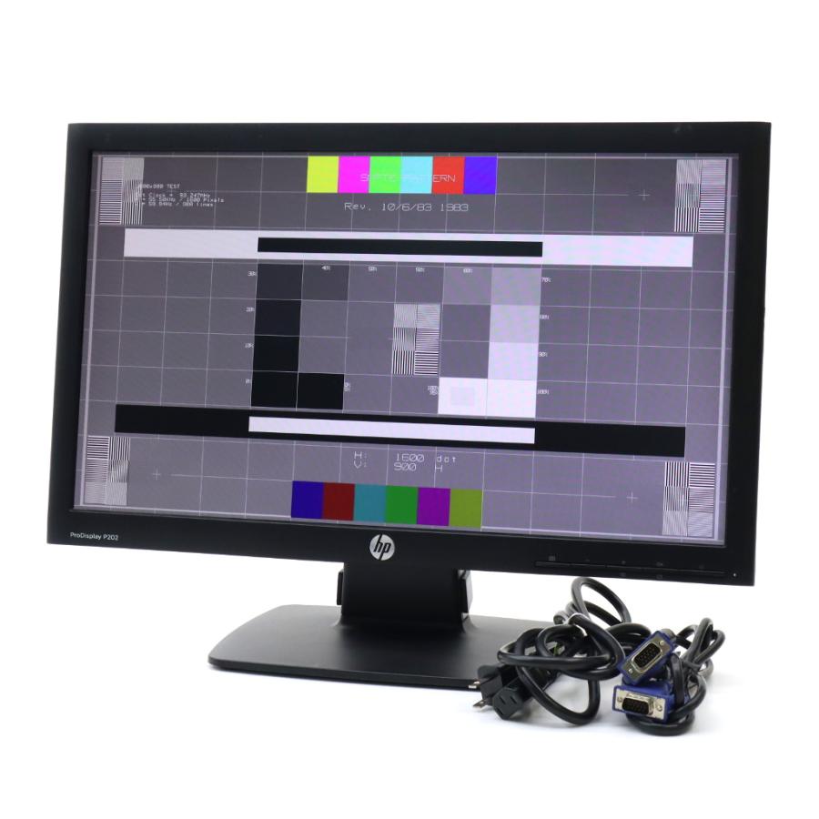 【JUNK】hp ProDisplay P202 Monitor 20インチ非光沢パネル HD+ 1600x900ドット ...