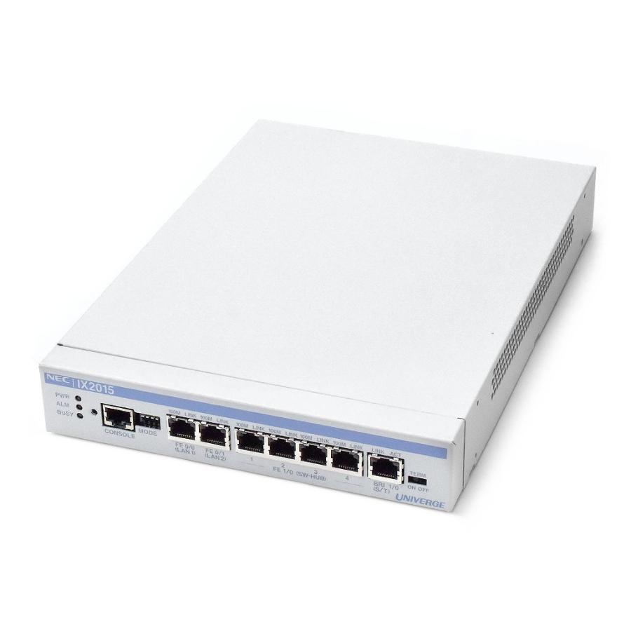 NEC UNIVERGE IX2015 6ポート100BASE-TX搭載 IPv6対応VPNルータ ファームウェアバージョン7.5.59 設定初期化済 : TCEダイレクトYahoo!店 ...