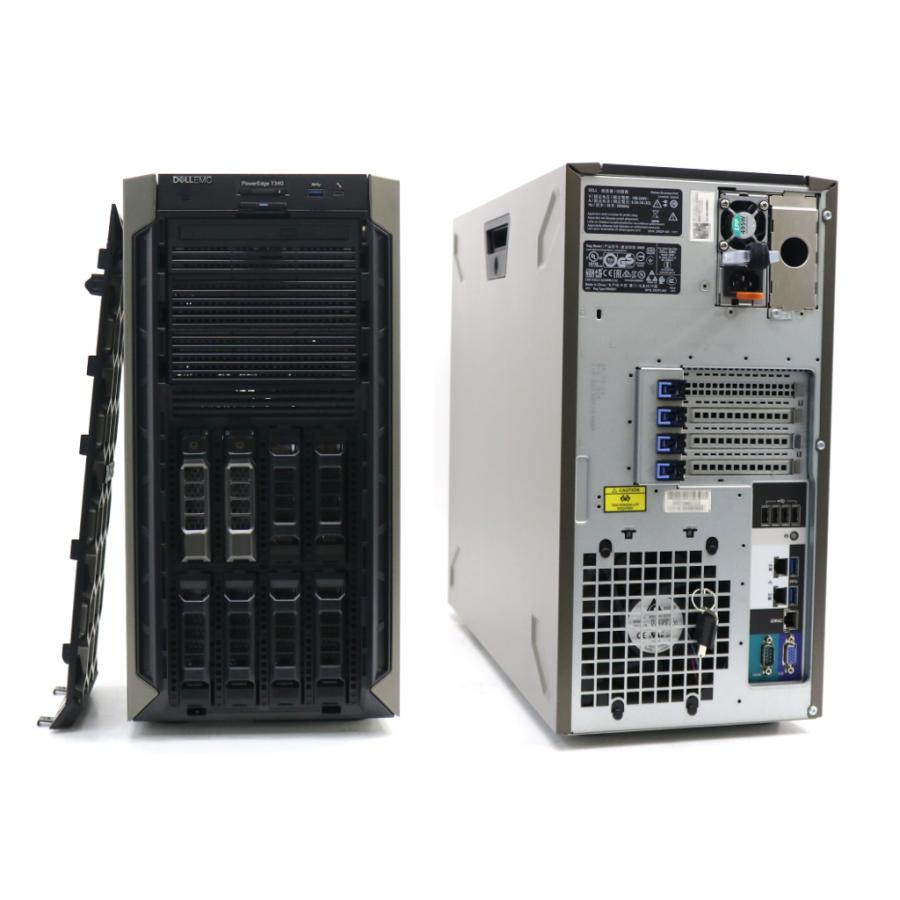 DELL PowerEdge T340 Xeon E-2124 3.3GHz 16GB 1TBx2台(SAS2.5インチ/12Gbps ...