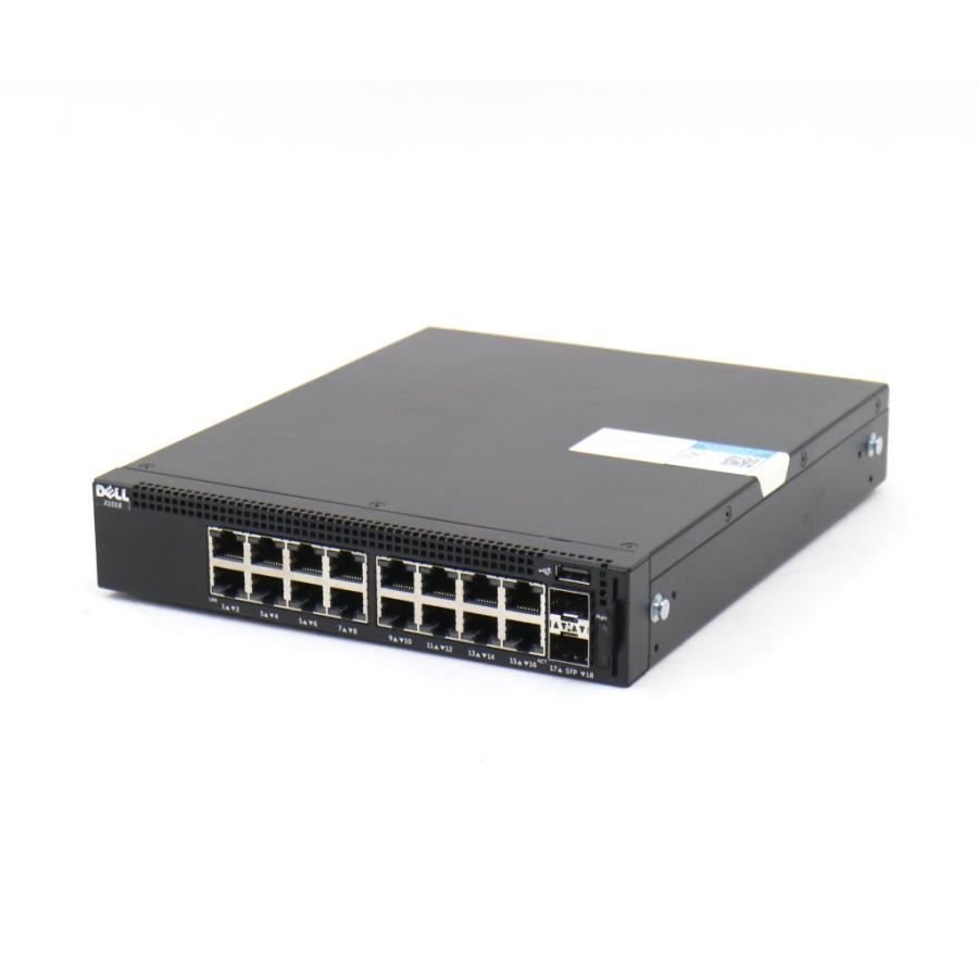 DELL Networking X1018 16ポート1000BASE-T 2ポートSFPスロット搭載L2スイッチ VLAN等対応 Ver.3.0.0.82 設定初期化済 : TCEダイレクト ...