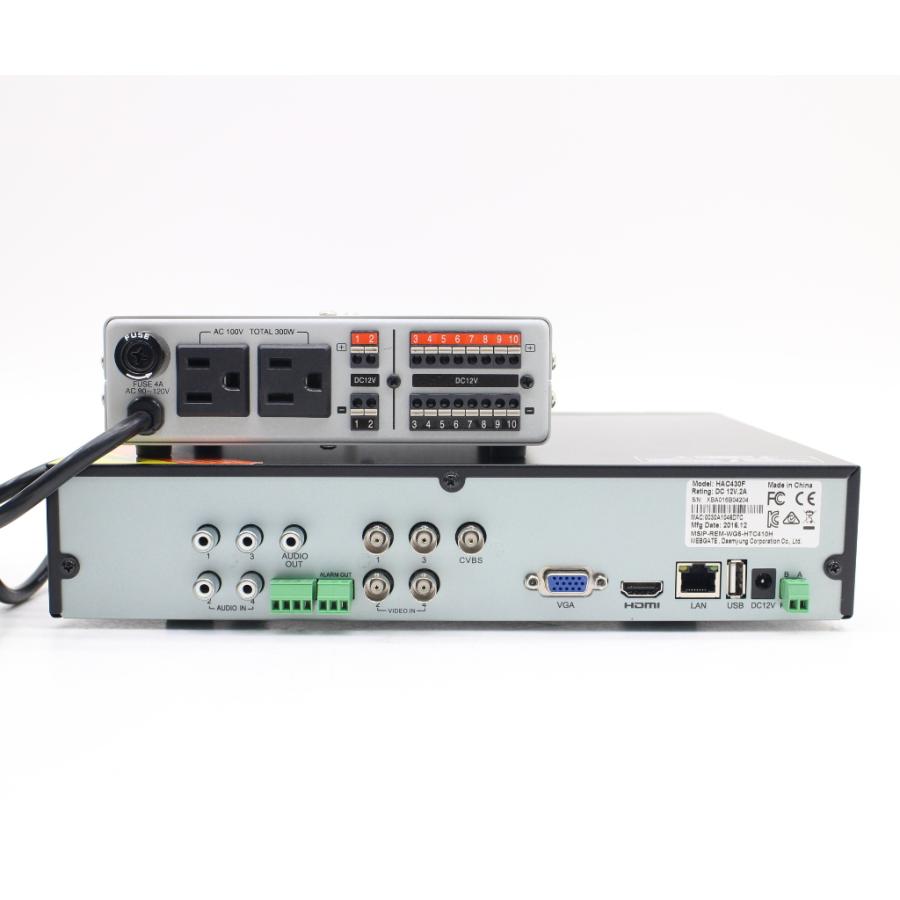 WEBGATE 防犯カメラシステム KT1080BL-IR48 HAC430F DAIWA DC POWER SUPPLY PS-2520 ...