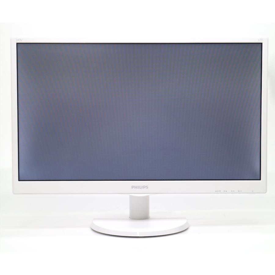 モニター PHILIPS 243V5Q 23.6インチ非光沢MVAパネル フルHD 1920x1080ドット HDMI/DVI-D/アナログ ...