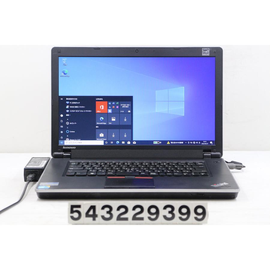 【ジャンク品】Lenovo ThinkPad Edge 15 Core i3 M350 2.27GHz/4GB/320GB/Multi/15 ...