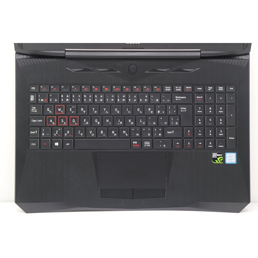 ノートパソコン mouse NG-N-i5560 Core i7 8750H 2.2GHz/16GB/256GB(SSD)+1TB/15.6W/FHD(1920x1080)/Win11 ...