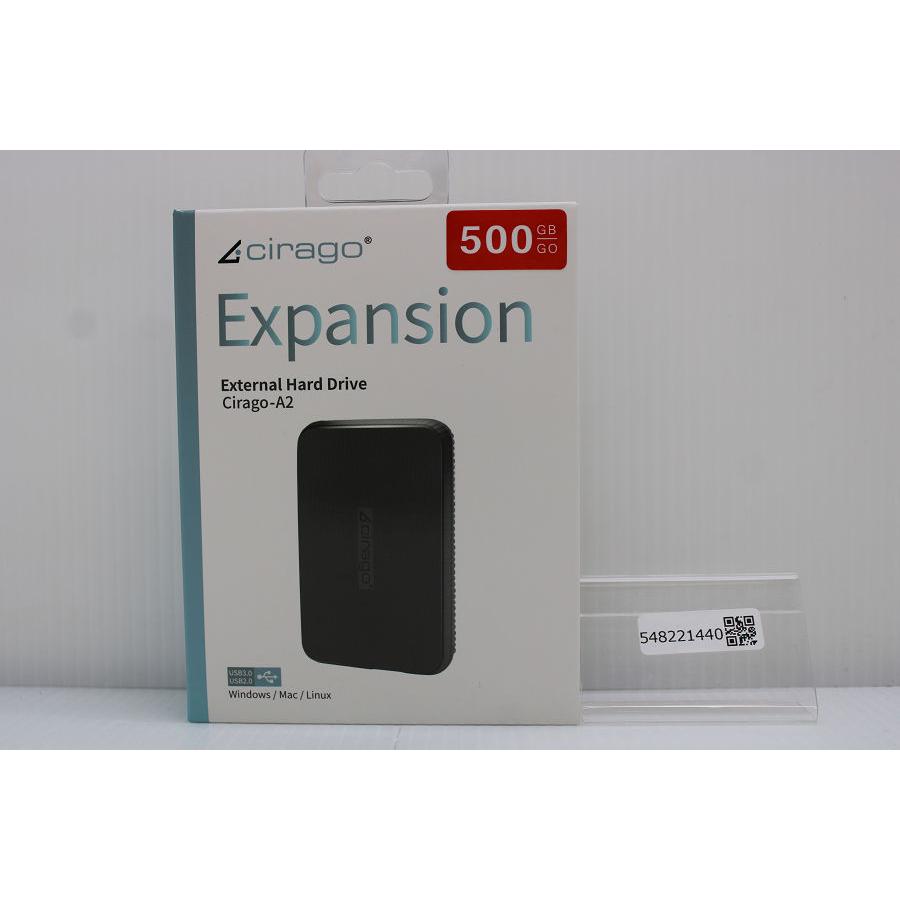 【新品】Cirago Cirago 500GB Expansion External Hard Drive Cirago-A2 外付ポータブル ...
