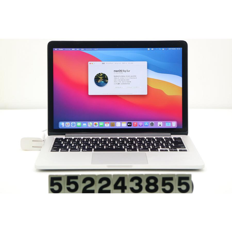 ノートパソコン Apple MacBook Pro Retina A1502 Late 2013 Core i5 4258U 2.4GHz/8GB/250GB(SSD)/13.3W/WQXGA ...