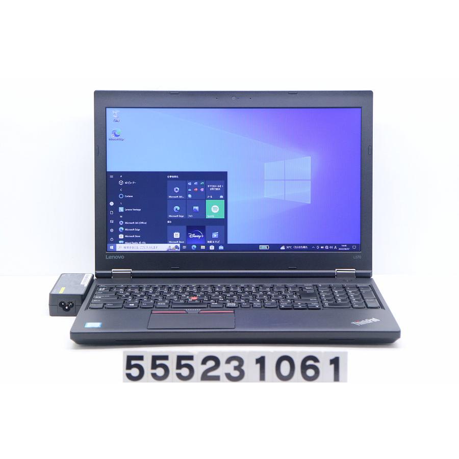 ノートパソコン Lenovo ThinkPad L570 Core i3 7100U 2.4GHz/8GB/256GB(SSD)/Multi/15.6W/FWXGA(1366x768 ...