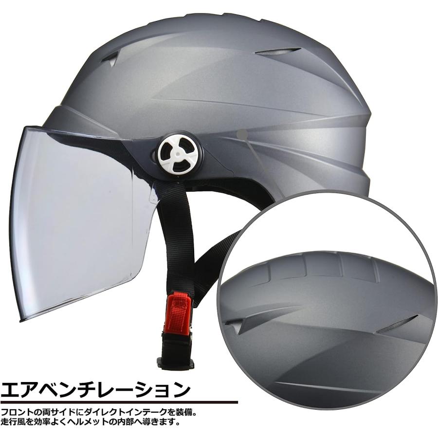 リード工業 SERIO RE-41 開閉シールド付きハーフカジュアルヘルメット 軽い！ブラック サイズLL（61〜62cm未満) RE-41-BK : オートショップてしてし - 通販 ...