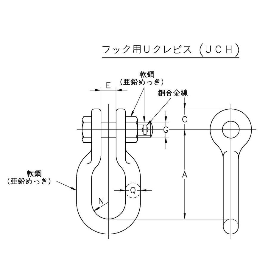連結金具UCH-1200：DIY、転倒防止、荷物固定、災害対策に活用できるシャックル形状をした商品 :UCH-1200:TDMヤフーショップ - 通販 - Yahoo!ショッピング