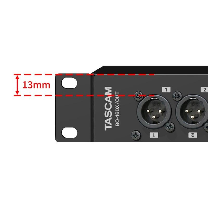 TASCAM TASCAM(タスカム) BO-16DX/OUT ブレイクアウトボックス D-sub XLRメス 16ch 19インチラックマウント スタジオ設備配線 25pin XLR出力変換 ...