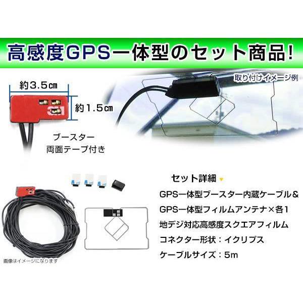 GPS一体型フィルム & アンテナケーブル セット イクリプスナビ eclipse AVN111M 2011年モデル 地デジ ワンセグ DTVF01同等 : teal-shopping ...