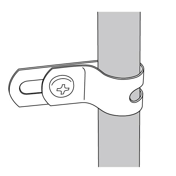 JEFCOM [法人限定] EM-SD508S ジェフコム 片サドル DENSAN デンサン [ EMSD508S ] : 電材専門店テックエキスパート - 通販 - Yahoo!ショッピング