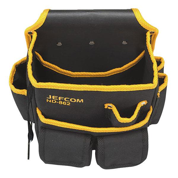 JEFCOM（ジェフコム） [法人限定] ND-862 JEFCOM 電工キャンバスハイポーチ DENSAN デンサン [ ND862 ] : 電材専門店テックエキスパート - 通販 ...