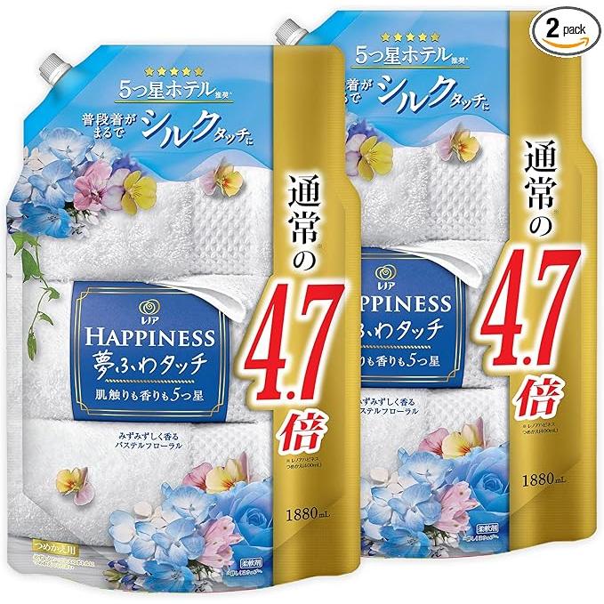[大容量] レノア ハピネス 夢ふわタッチ 柔軟剤 パステルフローラル 詰め替え 1,880mL×2袋 栃木倉庫 : Tech-In ヤフー店 - 通販 - Yahoo!ショッピング