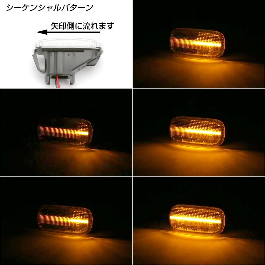 LED サイドマーカー シーケンシャル ウインカー クリア N-BOX JF1/2 N-VAN JJ1/2 シビック FD1 FD2 タイプR など FZ525 :FZ525:TECH ...
