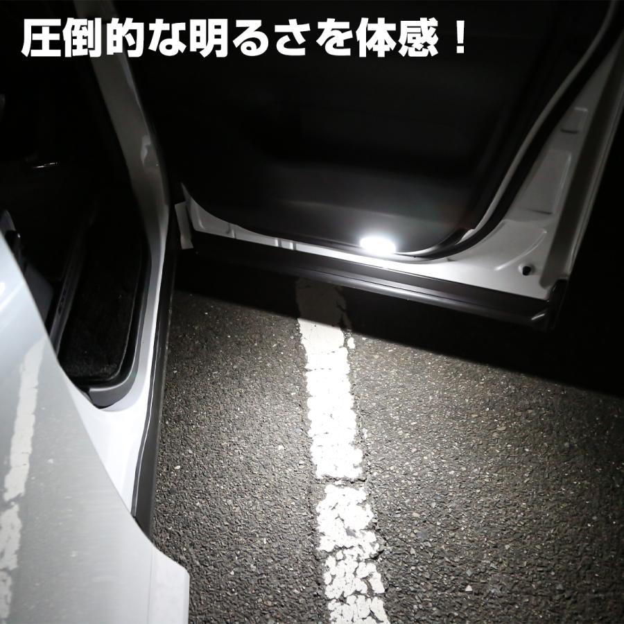 トヨタ レクサス用 LED カーテシランプ 2個セット アルファード ヴェルファイア 40系 ランクル250/300 LS500/h LX600 ES300h R-613 : TECH ...