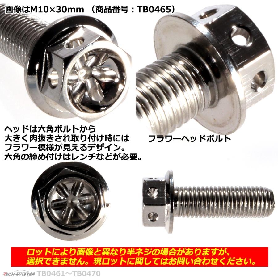 六角ボルト M10×25mm P1.25 フラワーヘッド ステンレス シルバー 1個 TB0464 :TB0464:TECH-MASTER - 通販 - Yahoo!ショッピング