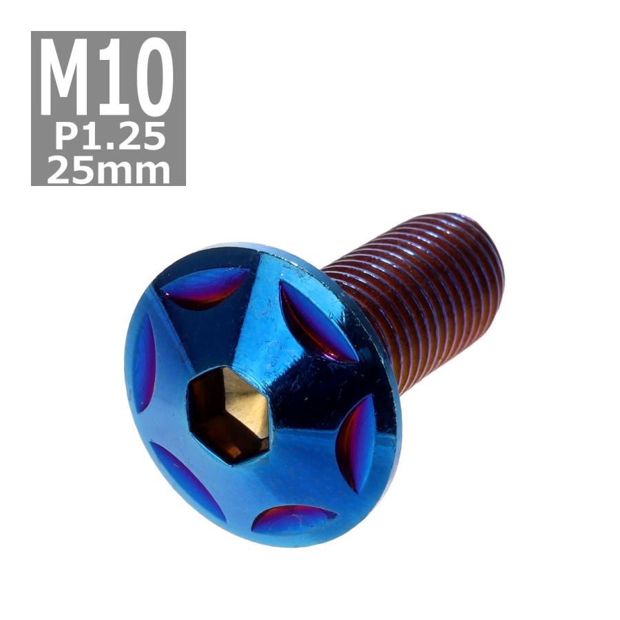 ボタンボルト M10×25mm P1.25 スターヘッド ステンレス 焼きチタンカラー 1個 TR0628 :TR0628:TECH-MASTER - 通販 - Yahoo!ショッピング