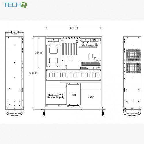 CP-355N 3U EEB ATX PCケース サーバー シャーシ アルミシャーシ ラックマウント ゲーミング 産業用コンピューター [CP ...