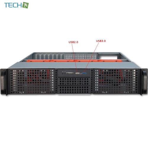 TGC-F2-650 2U 19インチ Mini ITX mATX μATX ATX E-ATX 2U電源 PCケース サーバー シャーシ アルミシャーシ ラックマウント ゲーミング [TGC ...