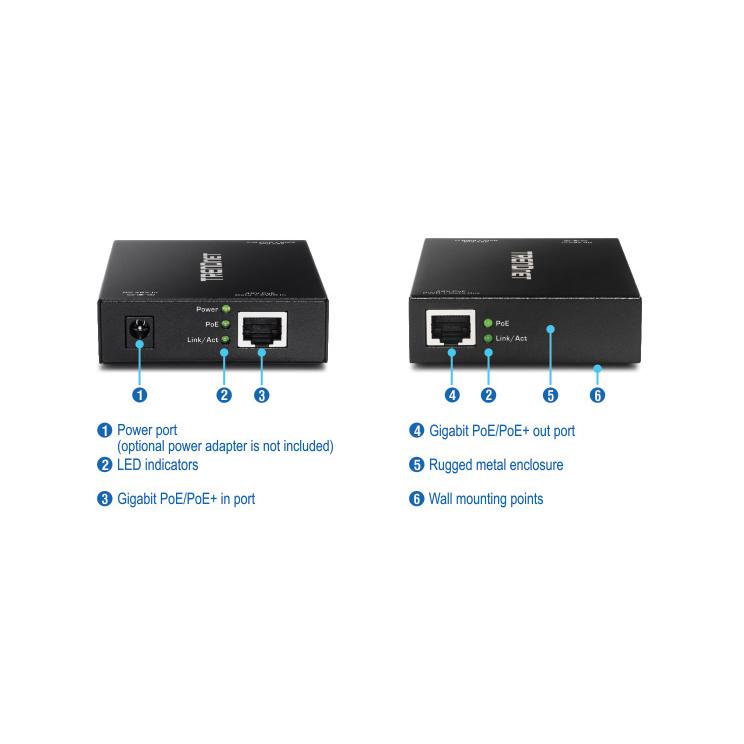 Trendnet TPE-E100 -Gigabit PoE リピーター : Techace - 通販 - Yahoo!ショッピング