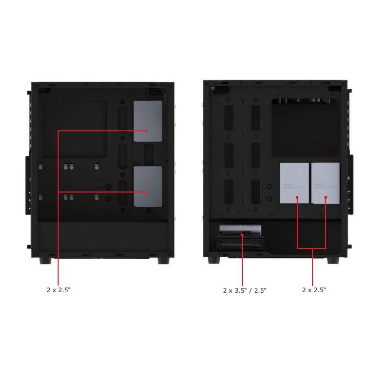XILENCE XILENT BLADE WHITE C X5 ATX micro-ATX mini-ITX PCケース ミドルタワー RGB ...