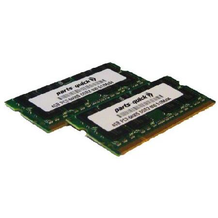 parts-quick 8GB 2X 4GB PC2-6400 DDR2 800MHz SODIMM Compatible Memory ...