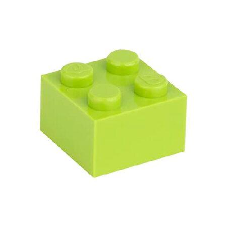 Q-Bricks 1000 Piece 2x2 Building Bricks Loose Pack, Bright Green : テクノ ...