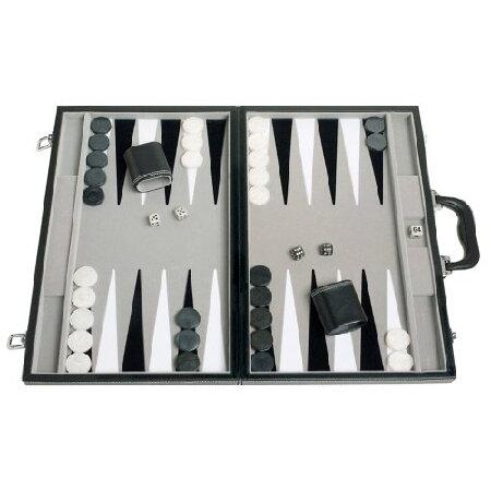 18" Leatherette Backgammon Set - Velvet Playing Field, Classic Black Board : テクノランチャー - 通販 ...