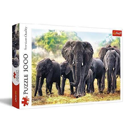 1000ピース ジグソーパズル Trefl アフリカゾウ African Elephants 48×68.3cm 10442 : テクノランチャー - 通販 - Yahoo!ショッピング