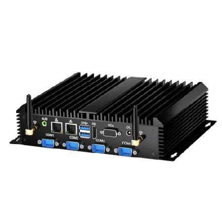 msecore Fanless Mini PC, Industrial Computer with Core i5-4200U 8G RAM 128G SSD, 1*HDMI 1*VGA, 6 ...