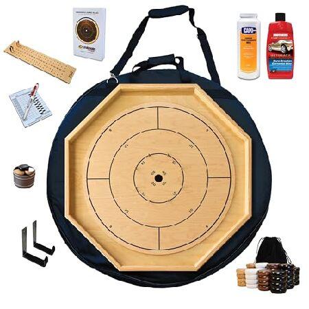 The Gold Standard Kit - Traditional Octagon Crokinole Board Game : テクノ ...
