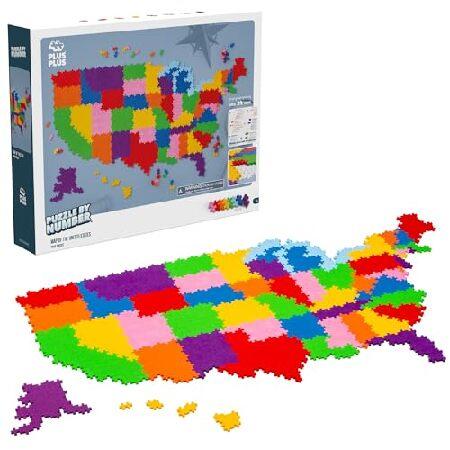 PLUS - Puzzle by Number 1,400 Piece Map of The United States ...