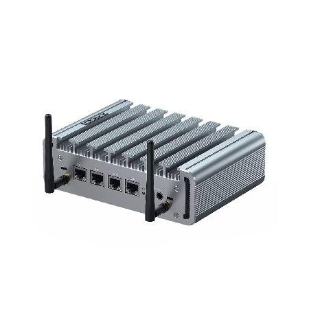 BASOARO Firewall Mini PC J4125 Fanless Computer Micro Appliance AES-NI 4 x i225 2.5GbE LAN 8GB ...
