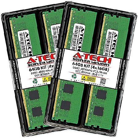 A-TECH A-Tech 64GB キット (4x16GB) RAM for Supermicro SUPER H13DSG-O-CPU-D ...
