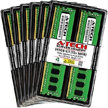A-TECH A-Tech 192GB キット (12x16GB) RAM Supermicro SuperBlade 6119P-T3N 6119PW-C3N 6119PW-T3N ...