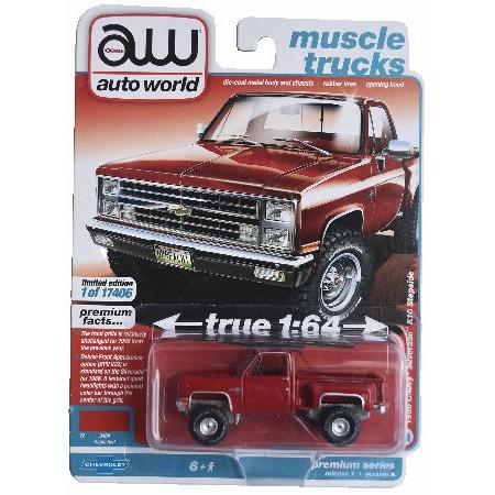 Auto World 1986 Chevy Silverado K10 Stepside, Muscle Trucks [red] : new ...