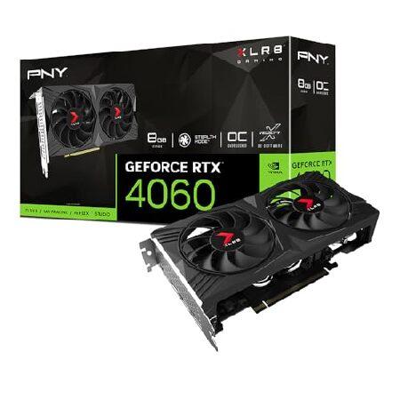 PNY PNY GeForce RTX(TM) 4060 8GB XLR8 Gaming Verto(TM) デュアルファン OC ...