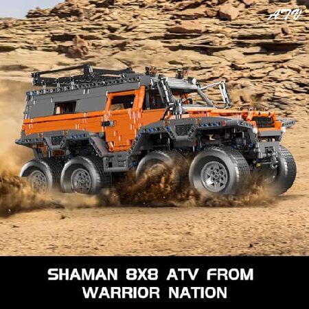 モールドキング 13088 オフロード ピックアップトラック 組み立てキット MOC シャーマン 8x8 ATV カーセット モデル モーター/アプリリモコン付き 14歳以上の子 : テクノ ...