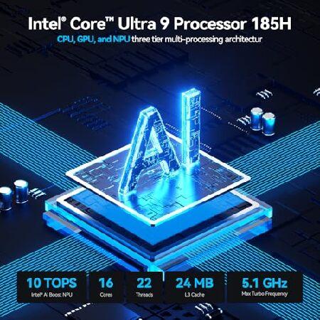 GEEKOM XT1 Mega AI Mini PC,14th Gen Intel Core Ultra U9-185H Processor ...