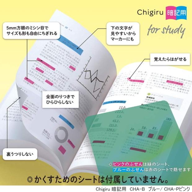 暗記用付箋 チギル 学習のための5mm方眼でちぎれるフィルム 暗記用付箋 チギル 学習のための5mm方眼でちぎれるフィルム