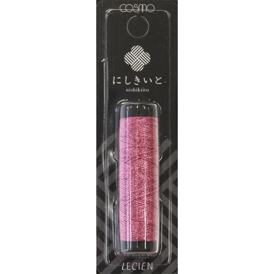 LECIEN cosmo にしきいと ラメ 刺しゅう糸 20m巻 col.12 桃色 No.77 : Wonder-SHOP - 通販 ...