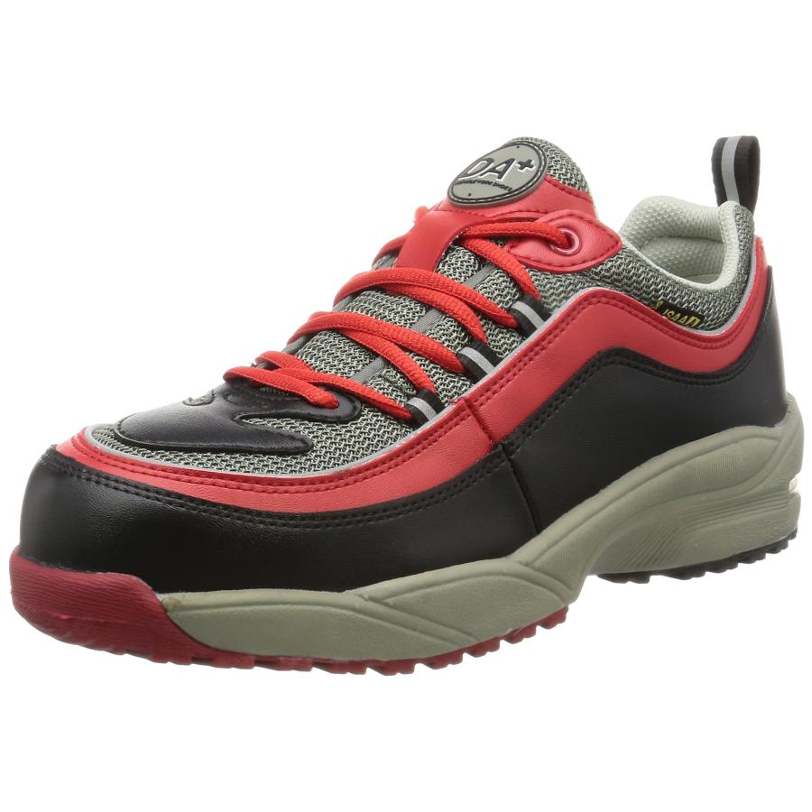 ドンケル Dynasty 安全靴 スニーカー 軽量 耐油 耐滑 かかと衝撃吸収 JSAA A種 DA+28 メンズ レッド・グレー 27.5 : 20250120-49034 : Wonder ...