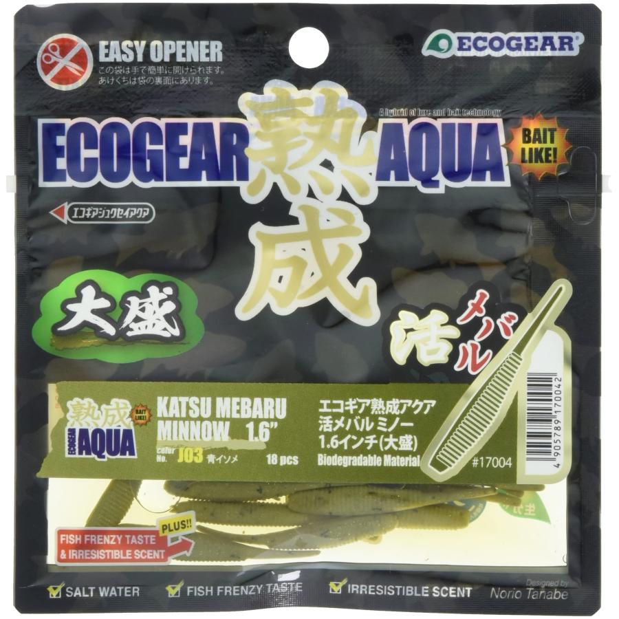 エコギア Ecogear 熟成アクア 活メバルミノー1.6" 大盛 J03 青イソメ : Wonder-SHOP - 通販 - Yahoo!ショッピング