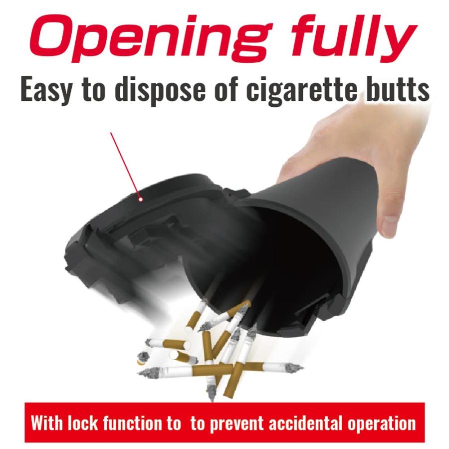 星光産業 車内用品 灰皿 EXEA エクセア ソーラーライトアッシュ BK ED-227ドリンクホルダー型 LED付き ブラック : Wonder-SHOP - 通販 - Yahoo!ショッピング