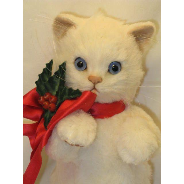 ★R John Wright★「HOLLY クリスマスの真っ白な仔猫」★ : Replace テディベアショップ - 通販 - Yahoo!ショッピング