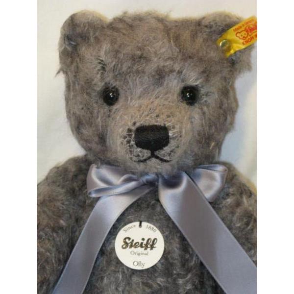 Steiff シュタイフ/Steiff★2014年新作★「クラシックテディ Olly」★シルバーグレー36cm : Replace テディベアショップ - 通販 - Yahoo!ショッピング