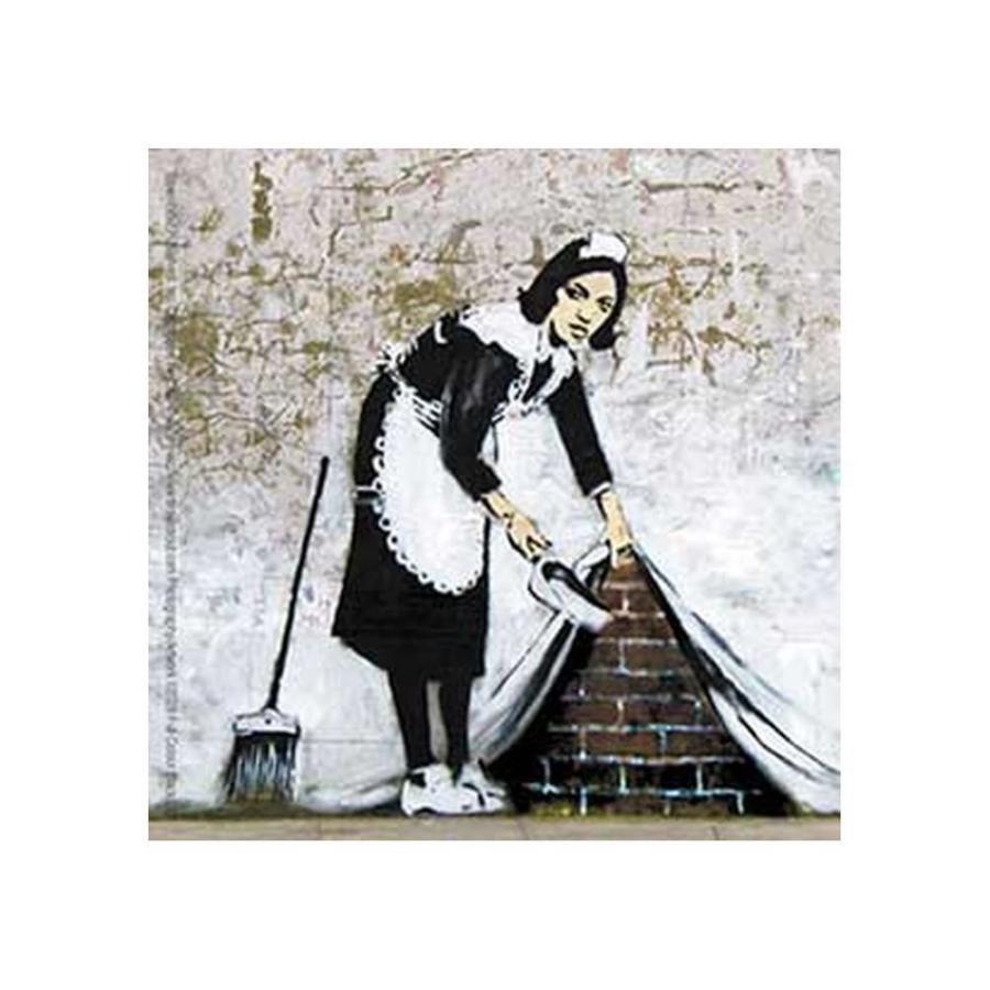 Banksy ステッカー バンクシー Camden Maid : ティーマーチ!ヤフーショップ - 通販 - Yahoo!ショッピング